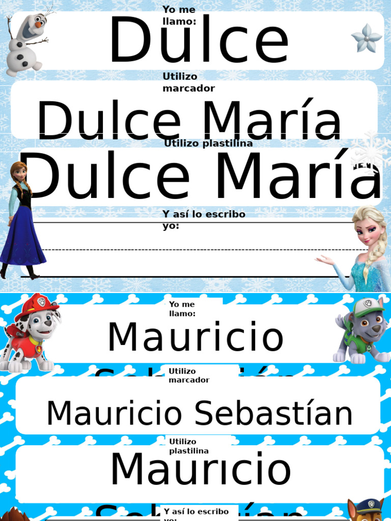 Aprendo A Trazar Mi Nombre | PDF