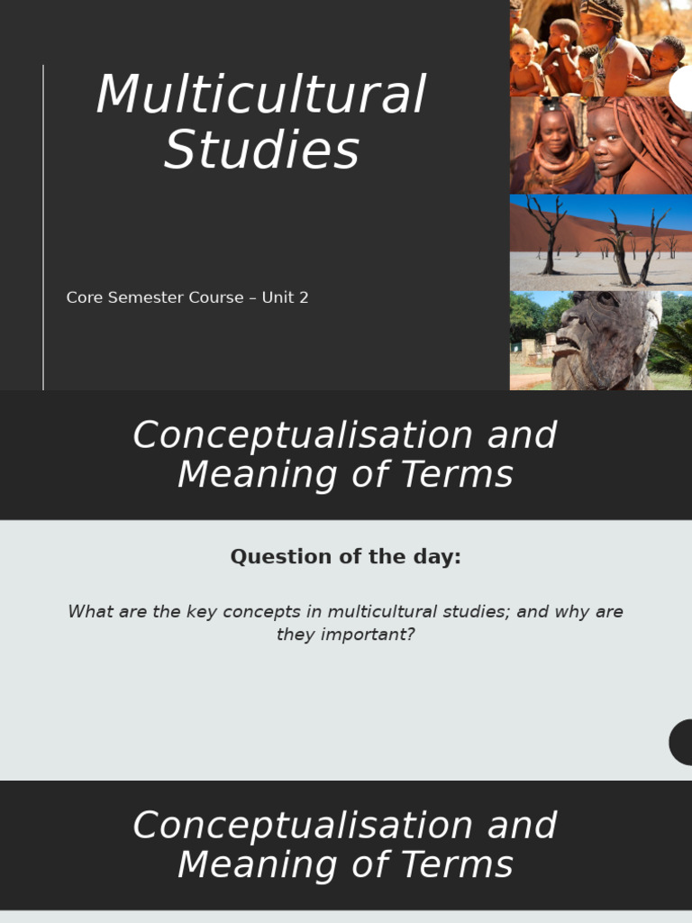 Conceptualisation and Meaning of Terms | PDF | Identity (Social Science ...