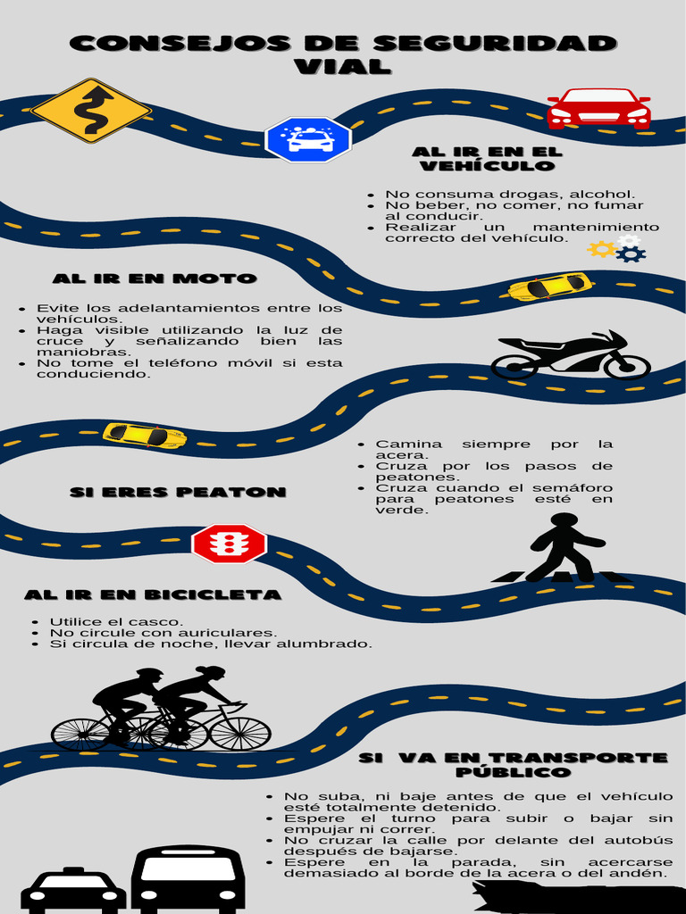 Consejos para un Flyer de Seguridad Vial | PDF
