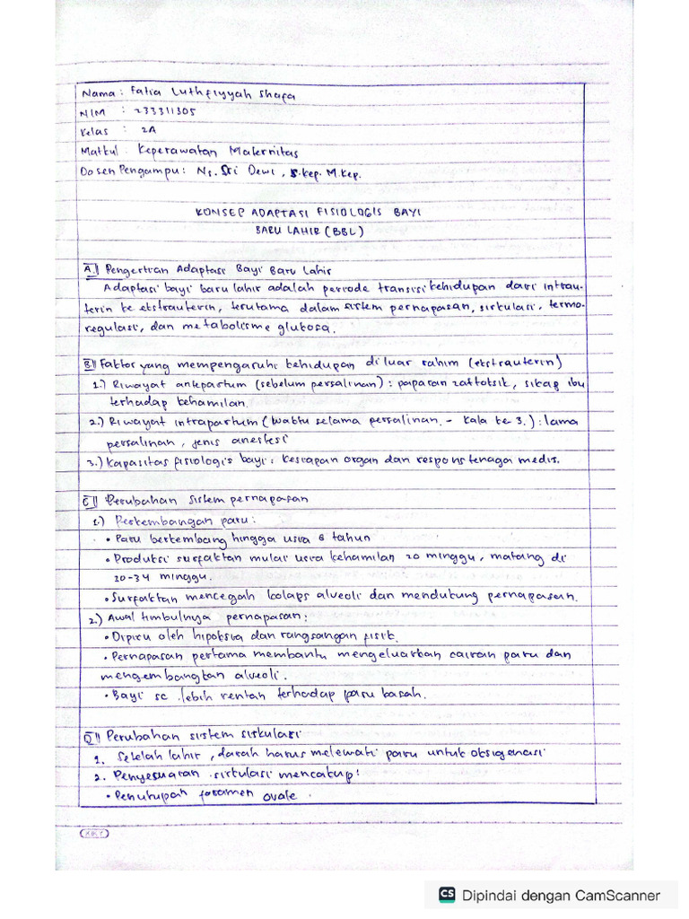 Resume Kep Mater Fatia 2A - BBL - Buk Sri Dewi | PDF