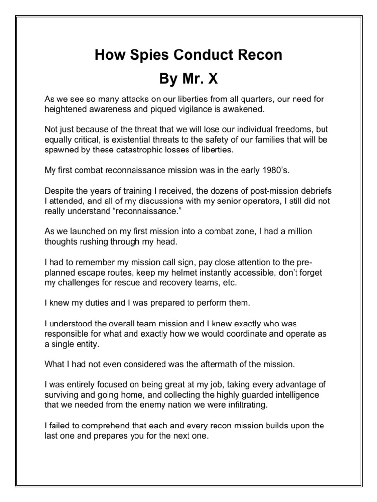 White Paper How To Conduct Real Recon | PDF | Reconnaissance | Surface ...