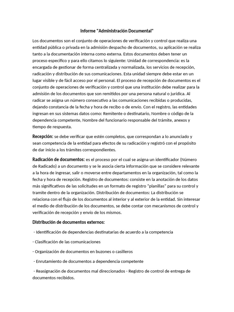 Informe Sena | PDF | Correo