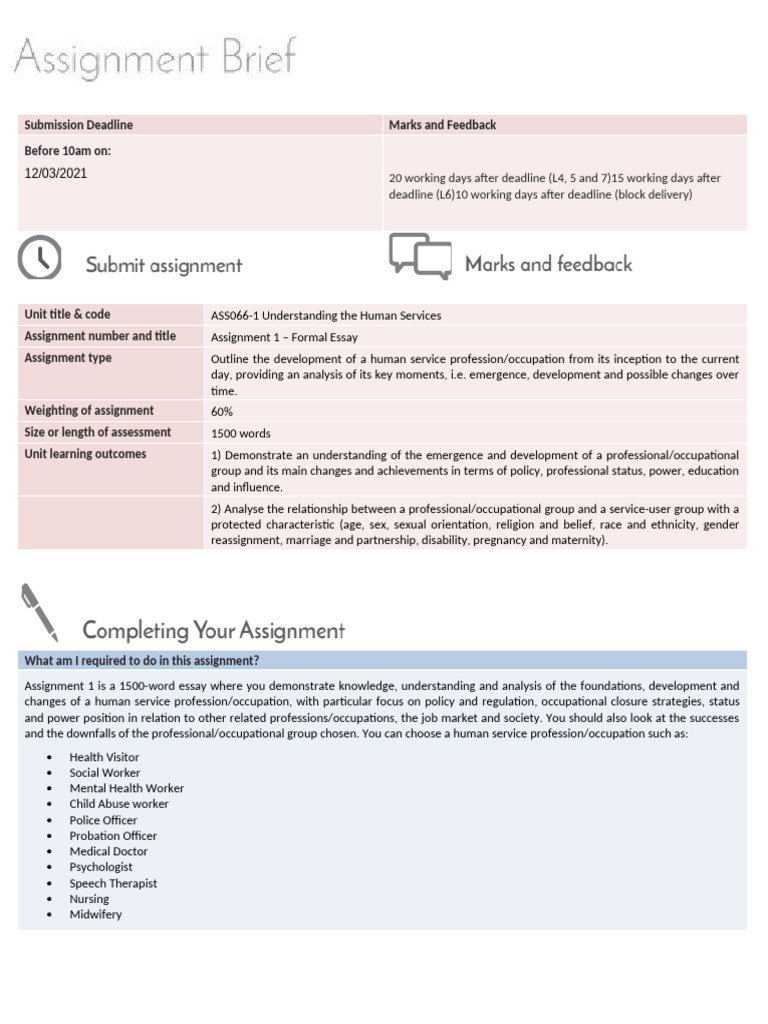 Ass066-1 Uhs Ass1 Assignment Brief Sem2 202021-1 | PDF | Essays | Citation