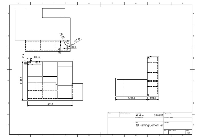 3D Printing Corner Hell Drawing v2 | PDF