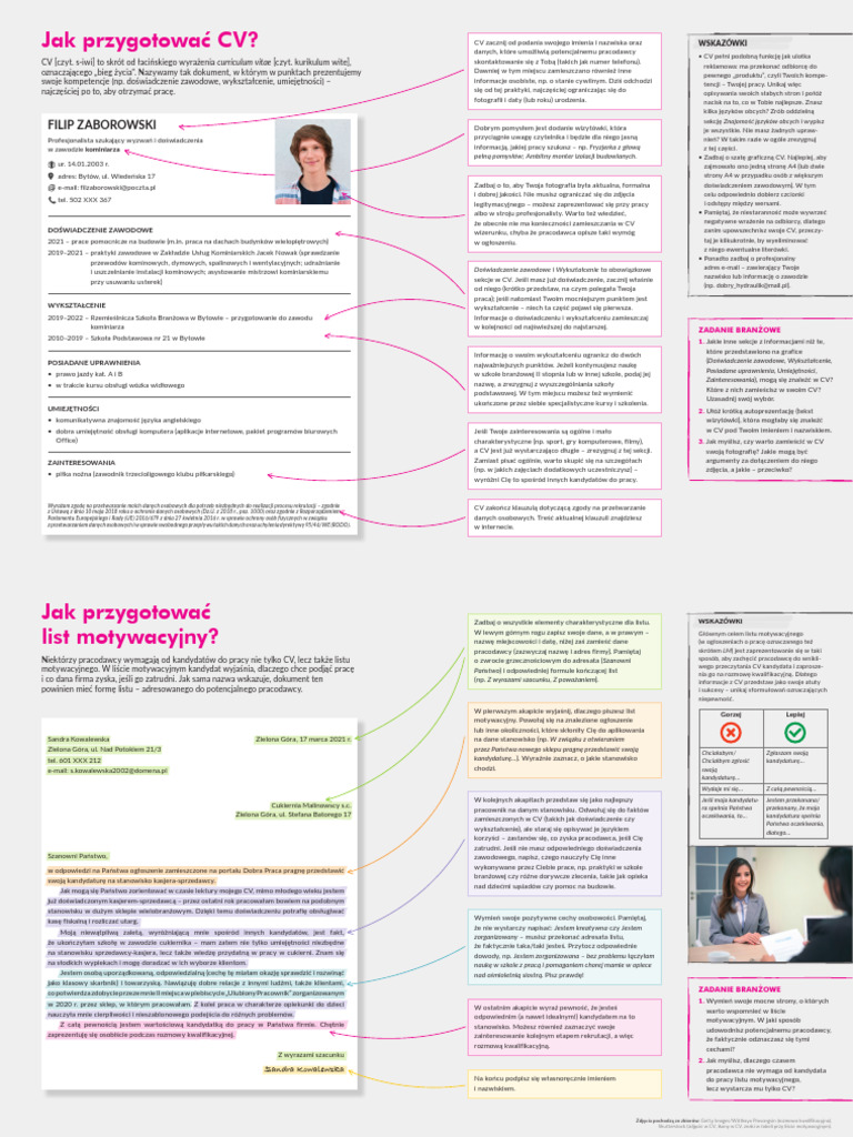 Jak Przygotowac CV I List Motywacyjny | PDF