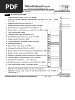 Schedule 3 (Form 1040) 2022 Draft | PDF | Taxation | Payments