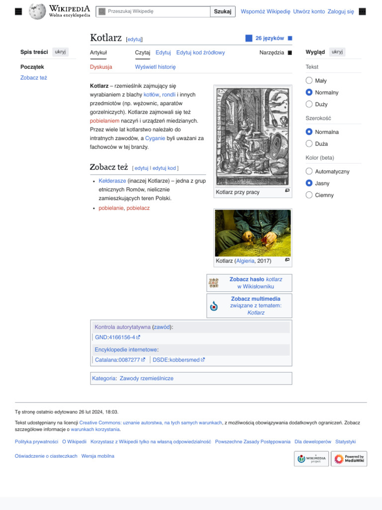 Kotlarz - Wikipedia, Wolna Encyklopedia | PDF