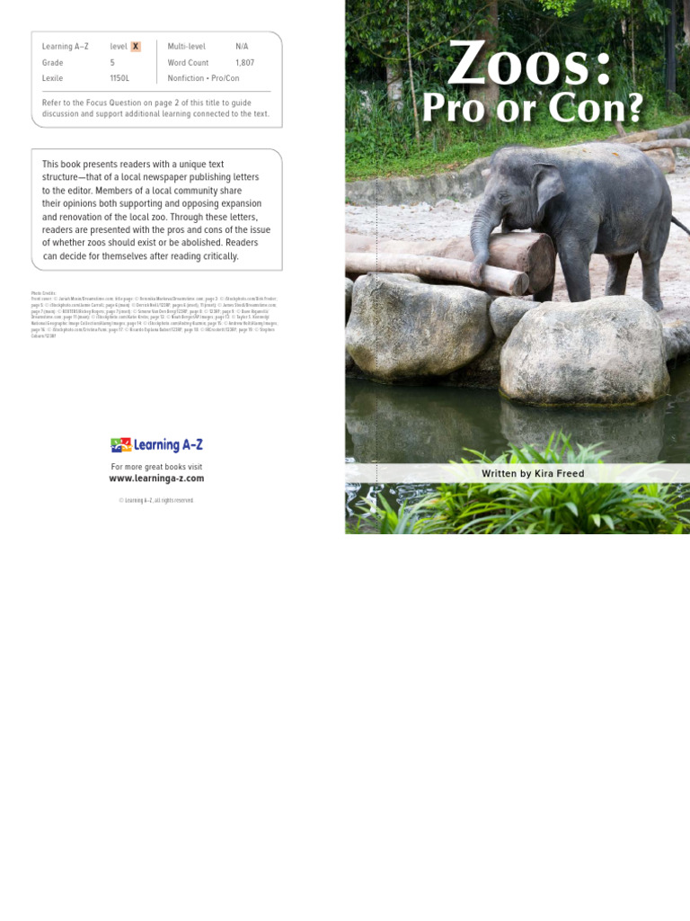 Pros and Cons of Zoos Explained | PDF | Zoo | Zoology