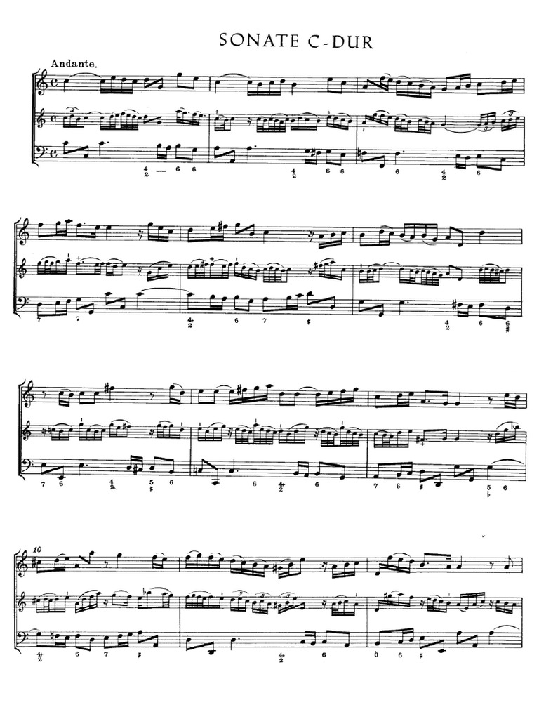 Telemann Sonate C-Dur | PDF