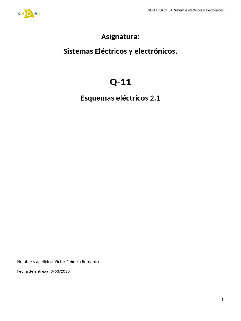 Ta1 Esquemas Electricos 2.1 | PDF | Relé | Corriente eléctrica