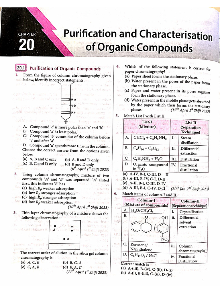 Purification,qualitative and quantitative estimation of Organic ...