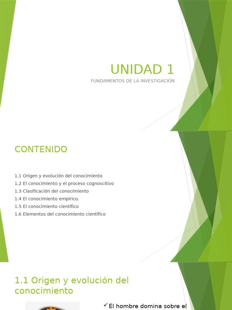 Unidad 1 | PDF | Teoría | Conocimiento