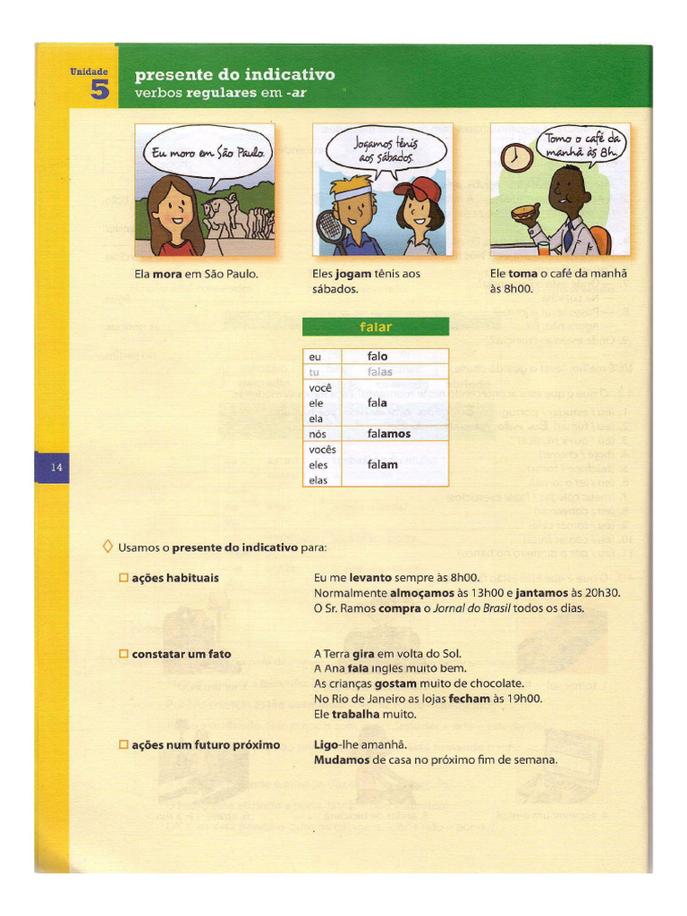Verbo Regular em Ar | PDF
