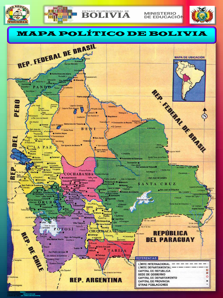 Mapa Político de Bolivia | PDF
