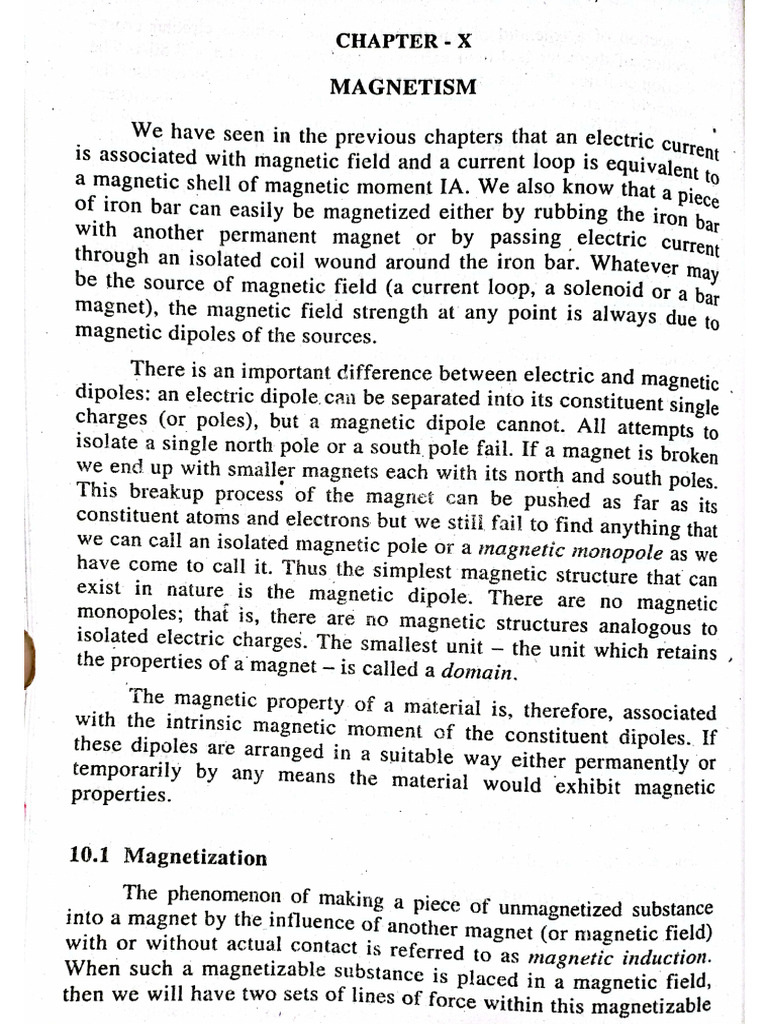 Chapter 10 Magnetism | PDF