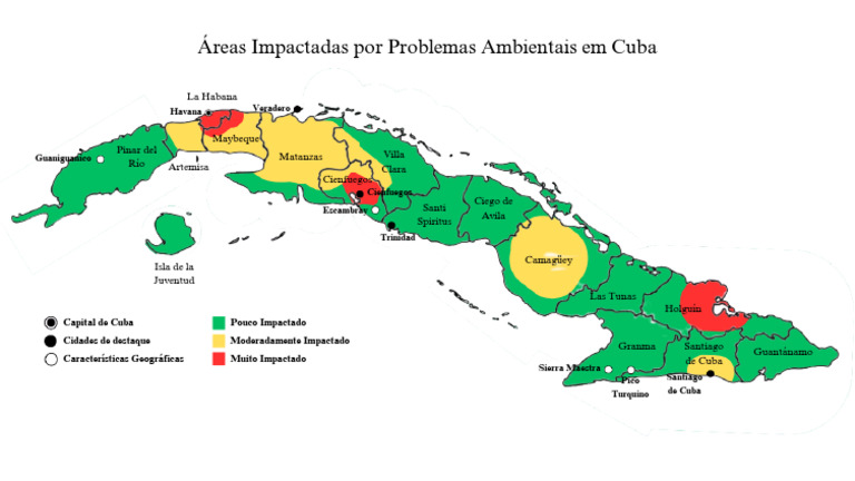 Mapa Político y Geográfico de Cuba | PDF | Cuba