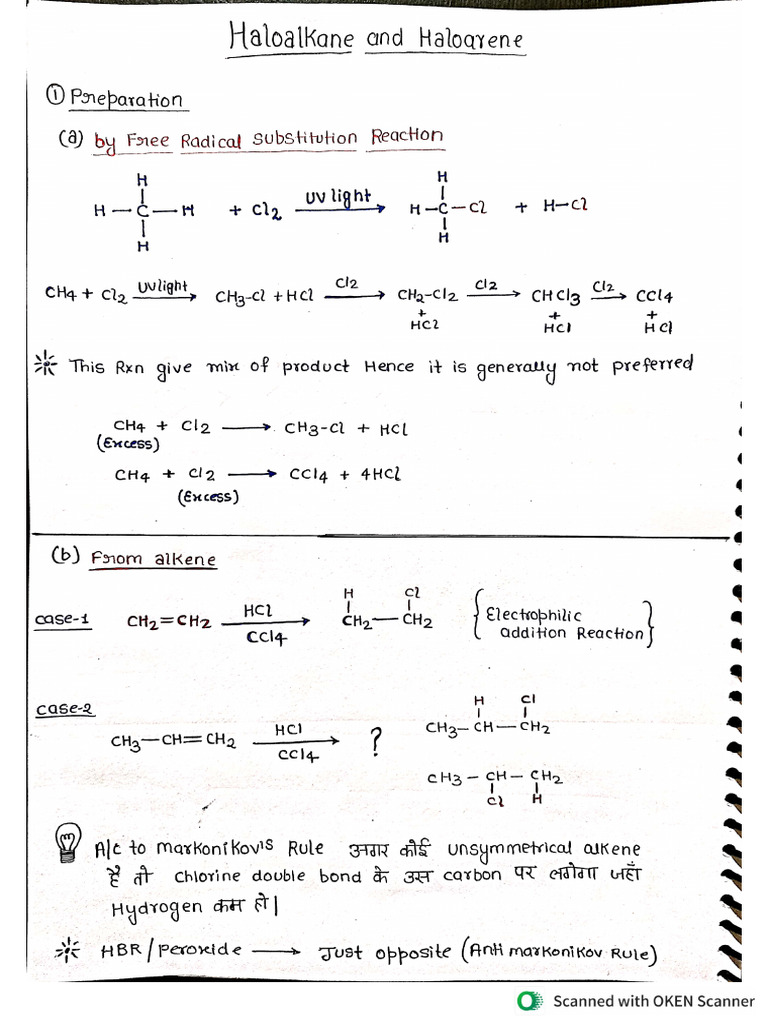 Haloalkane and Haloarene | PDF