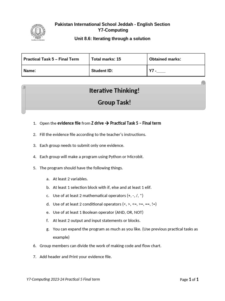 Practical Task 5 | PDF