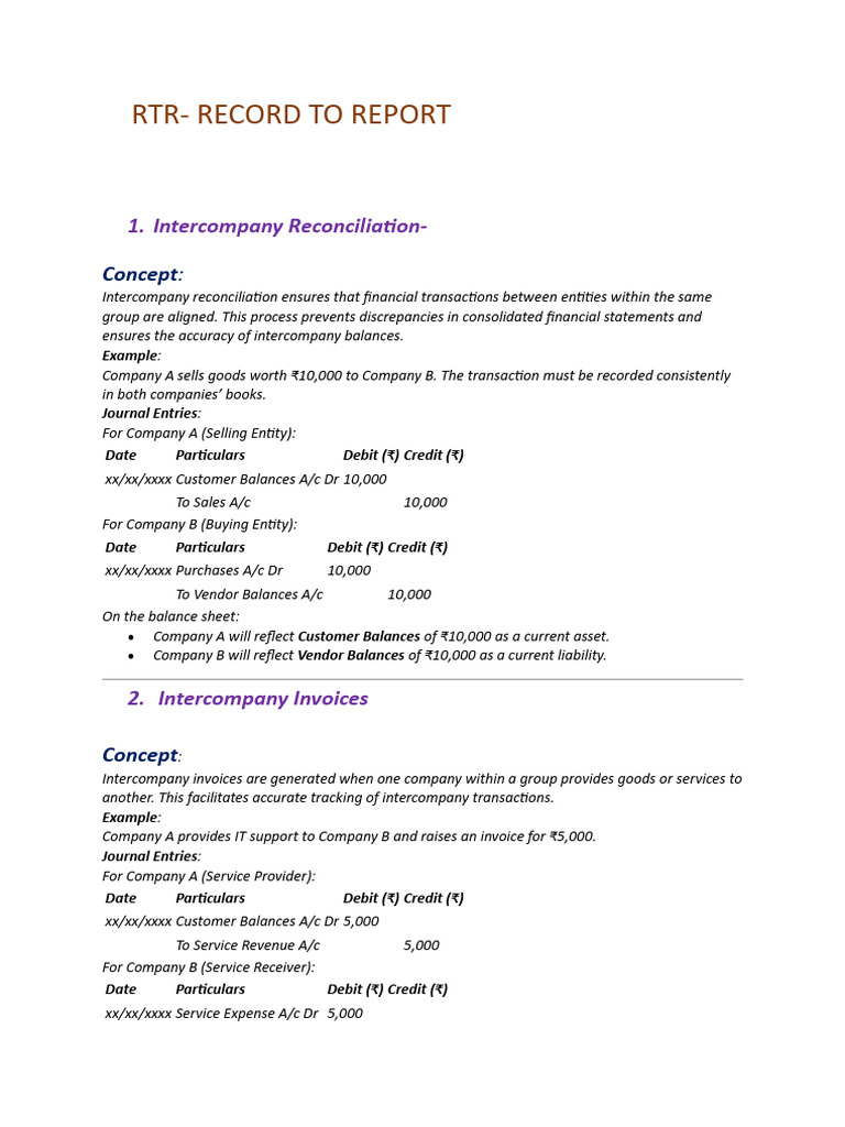 RTR Record To Report 1733813587 | PDF | Debits And Credits | Depreciation
