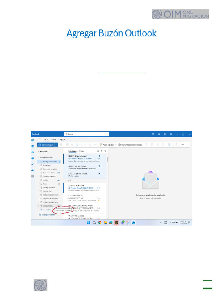 Agregar Buzón Compartido en Outlook 365 | PDF