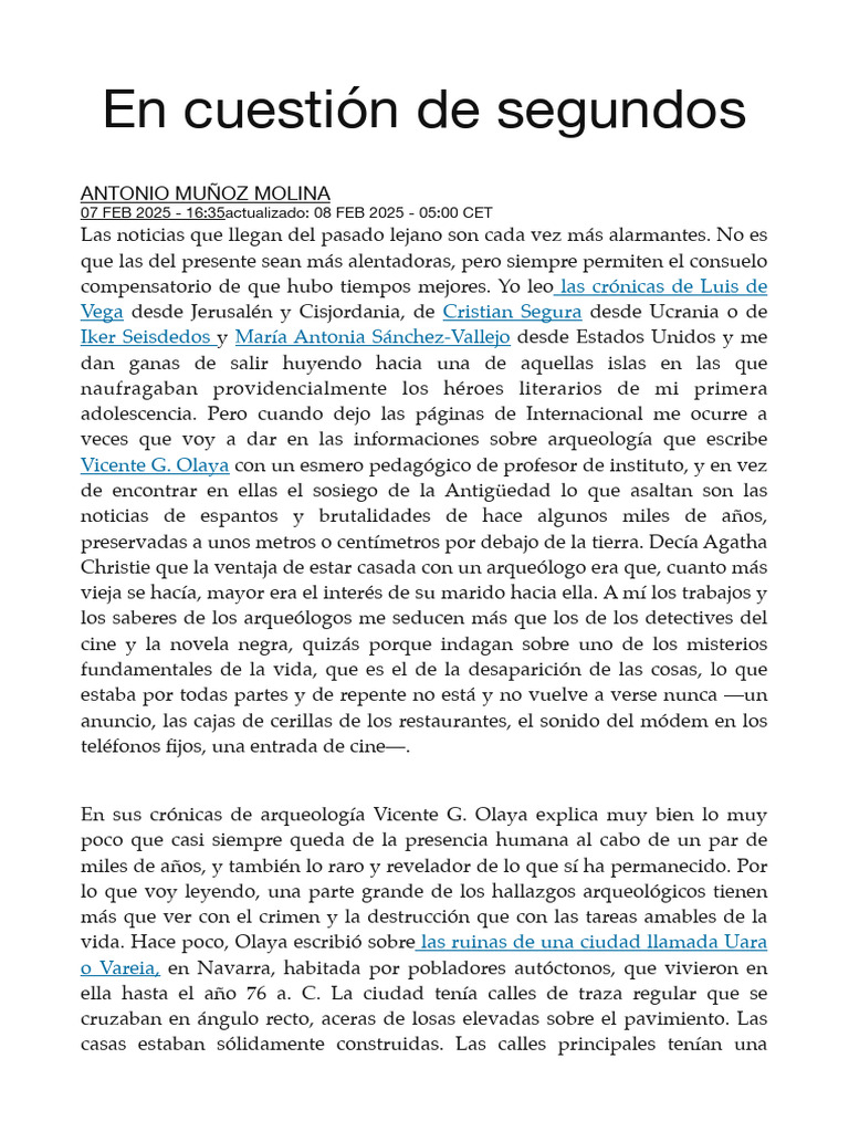 En cuestión de segundos AMM | PDF