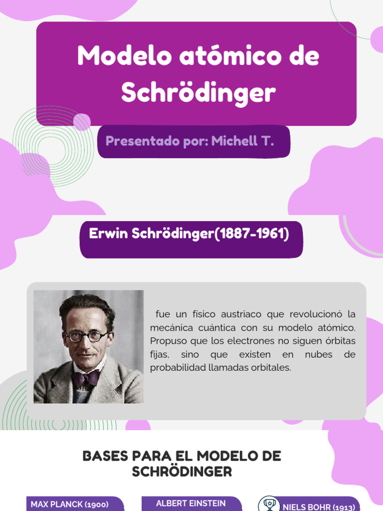 modelo atomico de schrodinger | PDF