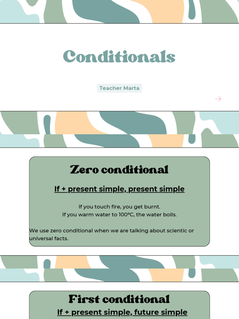 Conditionals | PDF | Morphology | Semantic Units
