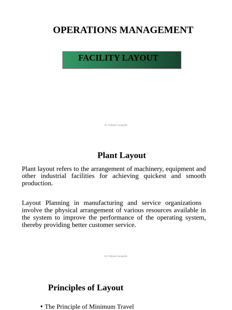 Effective Facility Layout Strategies | PDF | Secondary Sector Of The ...