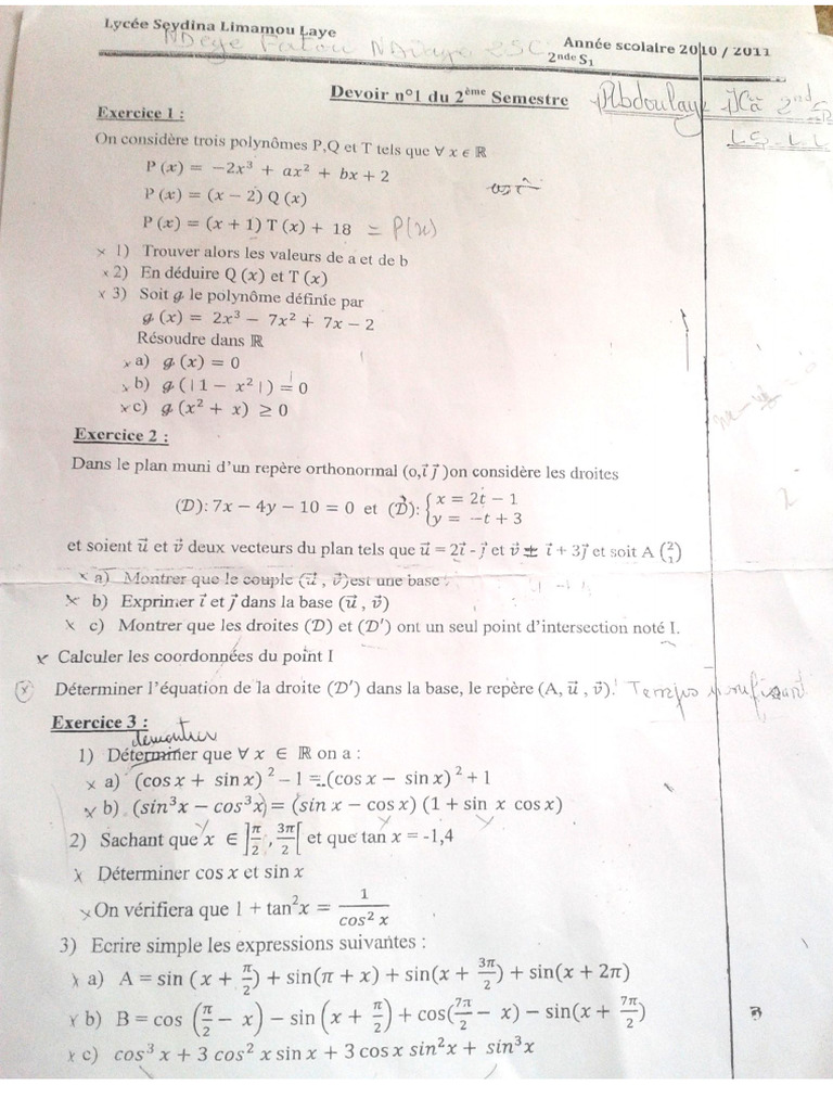 Polycopes Maths | PDF