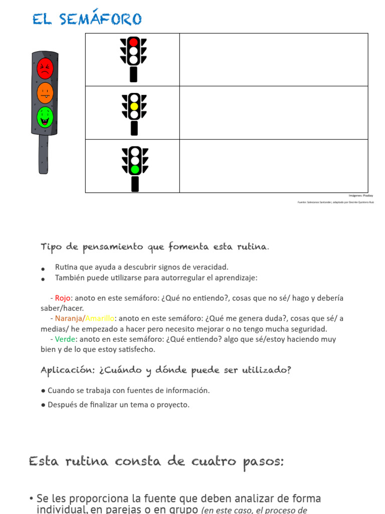 Uso del Semáforo en el Aprendizaje | PDF