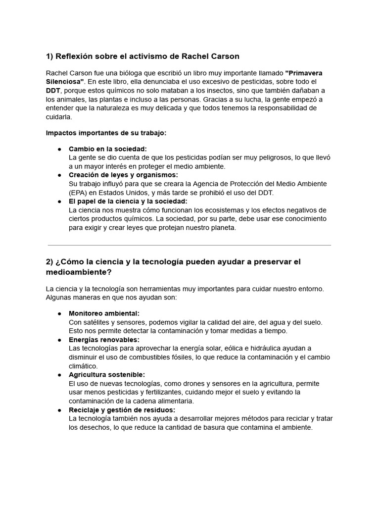 Rachel Carson | PDF | Residuos | Contaminación