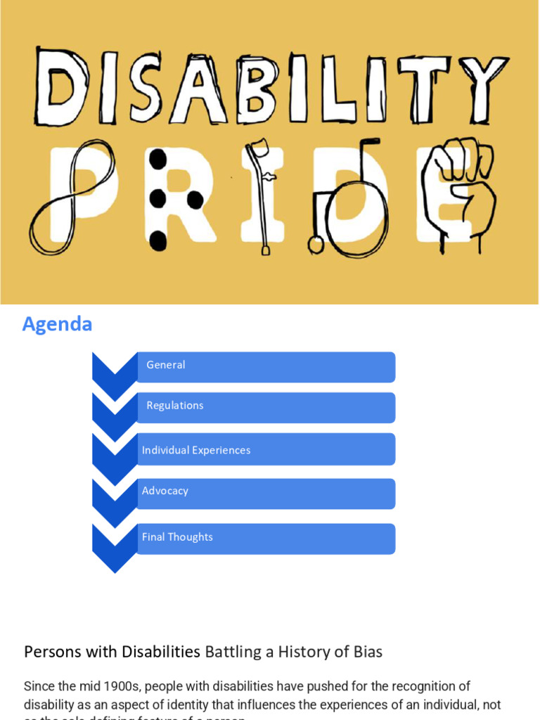 Disability Pride Presentation | PDF | Medicaid | Medicare (United States)