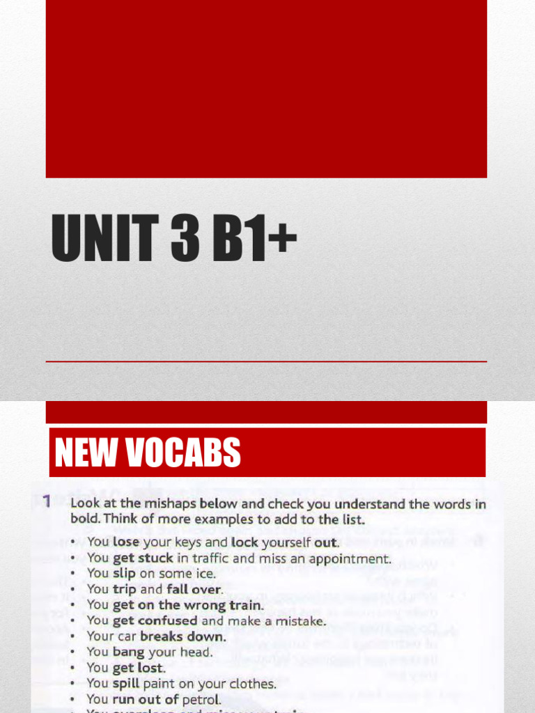 UNIT 3 B1+ | PDF