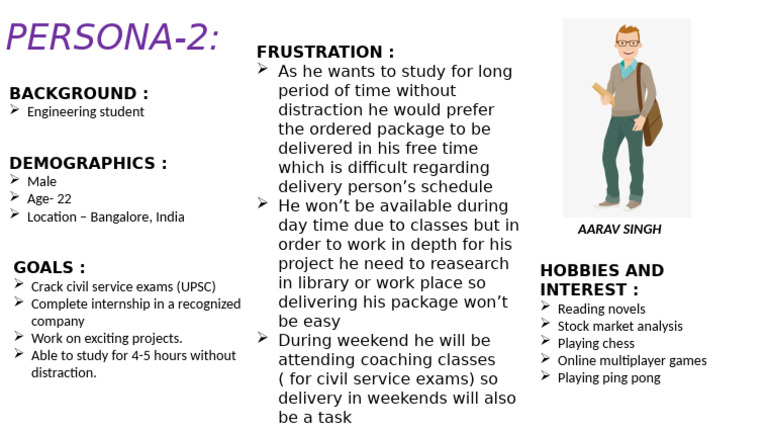 Persona 2: Engineering Student Profile | PDF