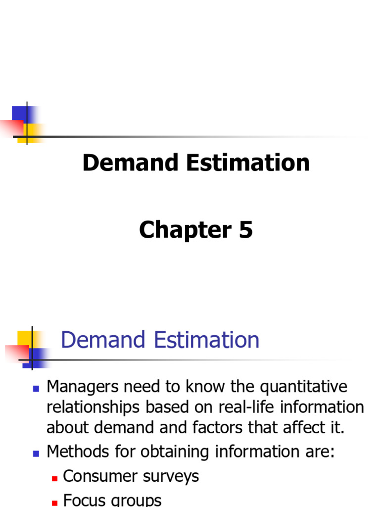 Chapter 05 Demand Estimation | PDF | Ordinary Least Squares | Regression Analysis