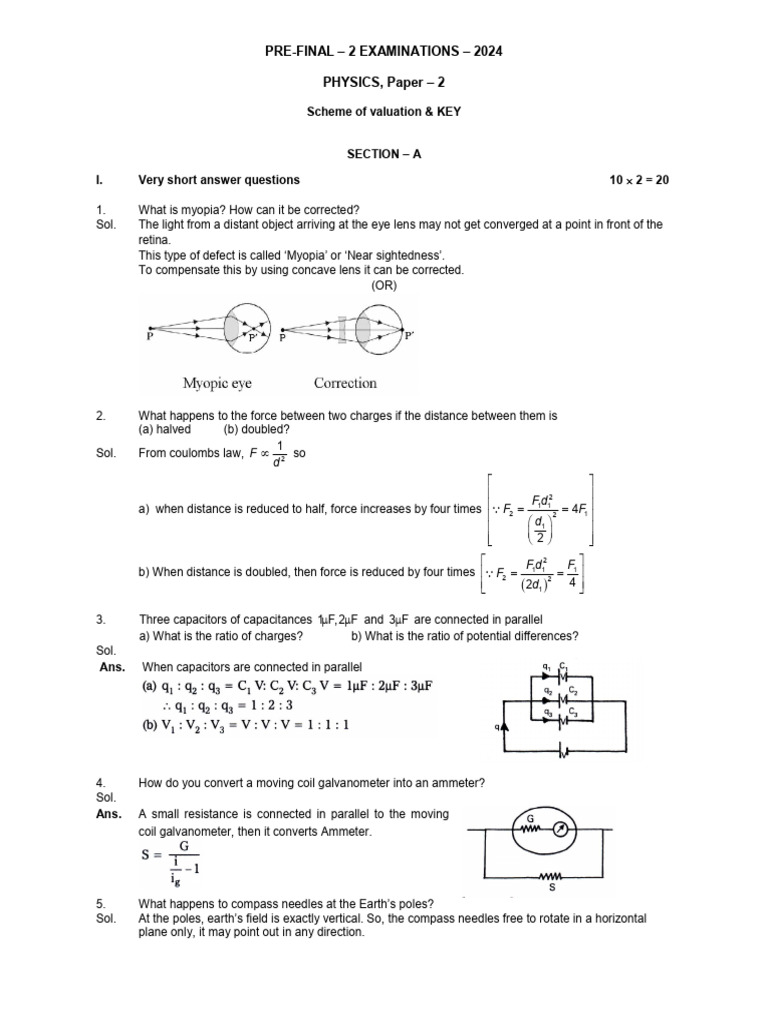 SR - PREFINAL-2 - PHY - 2023-2024 - Q.PAPER & SOLUTIONS | PDF | Nuclear Fuel | Nuclear Reactor