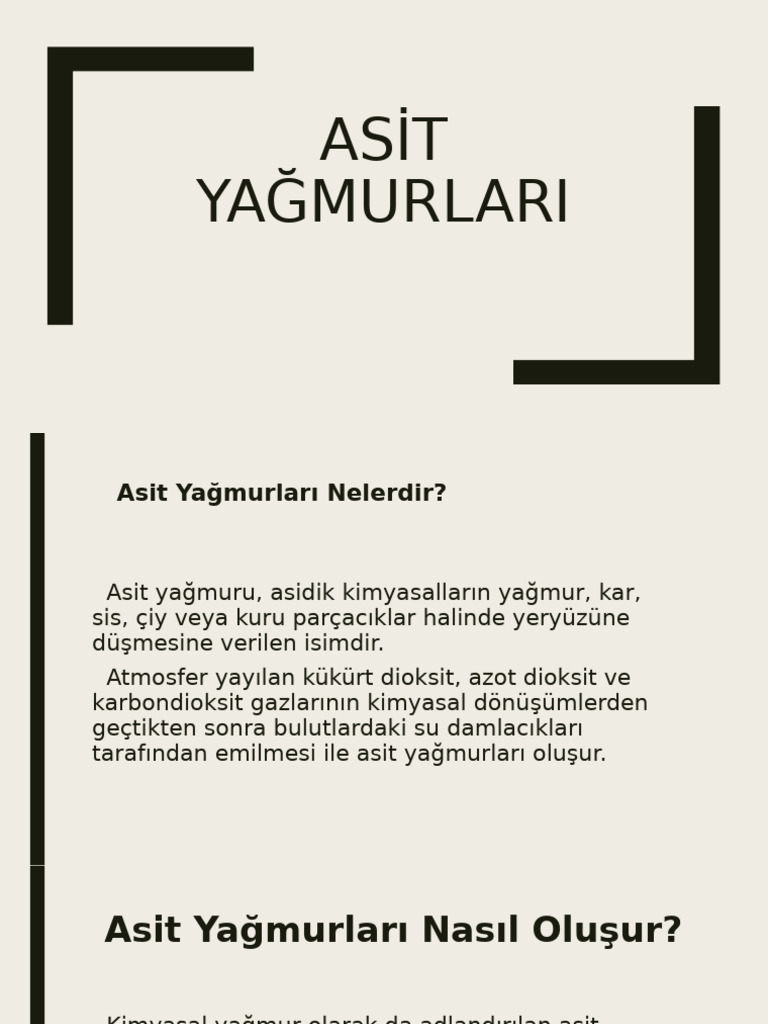 Asit Yağmurları | PDF