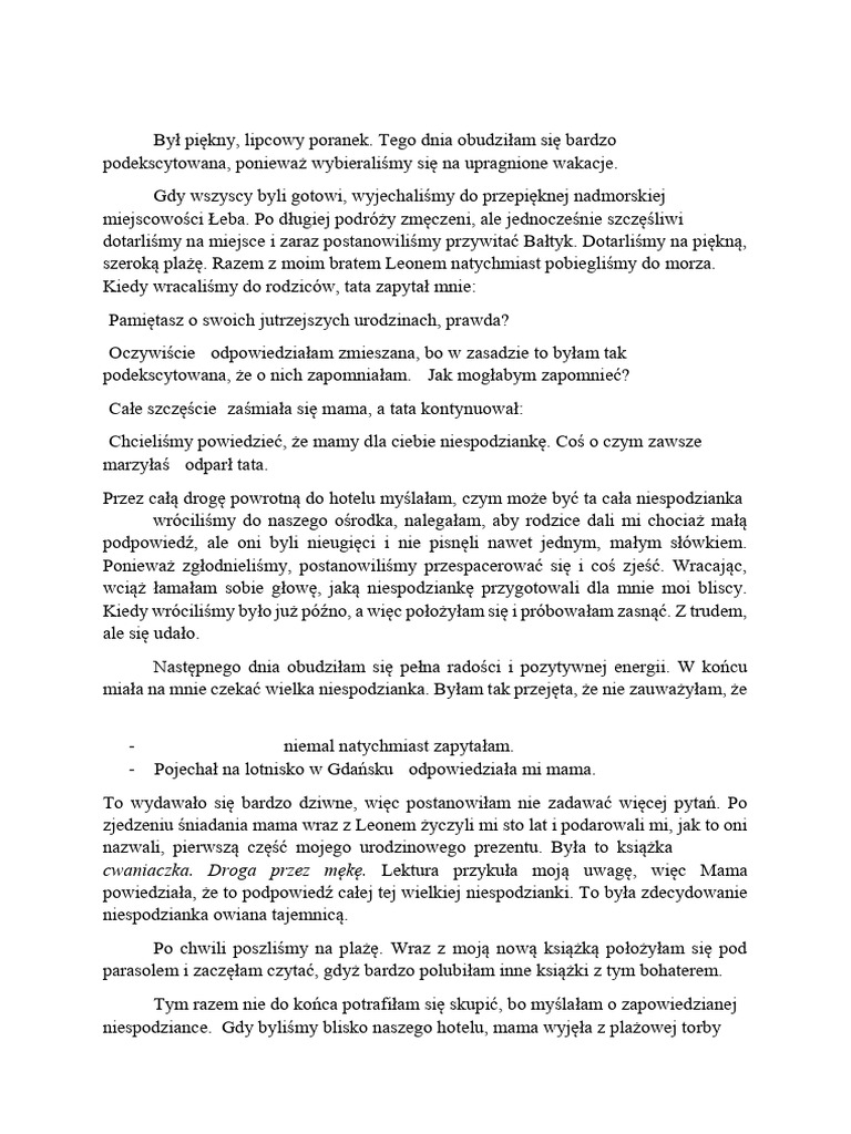 Opowiadanie Krótkie | PDF