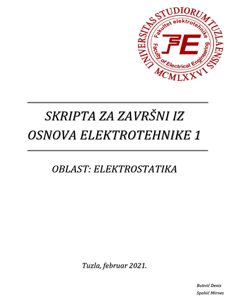 elektrostatika | PDF