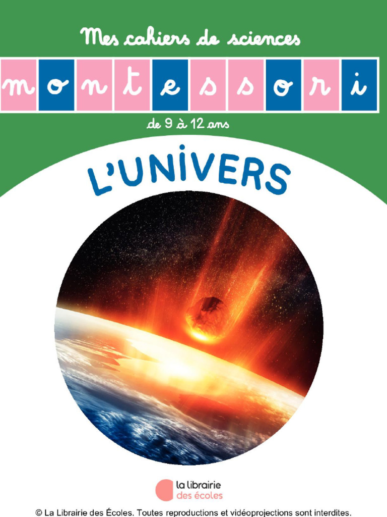 Mes Cahiers de Sciences Montessori L'univers | PDF