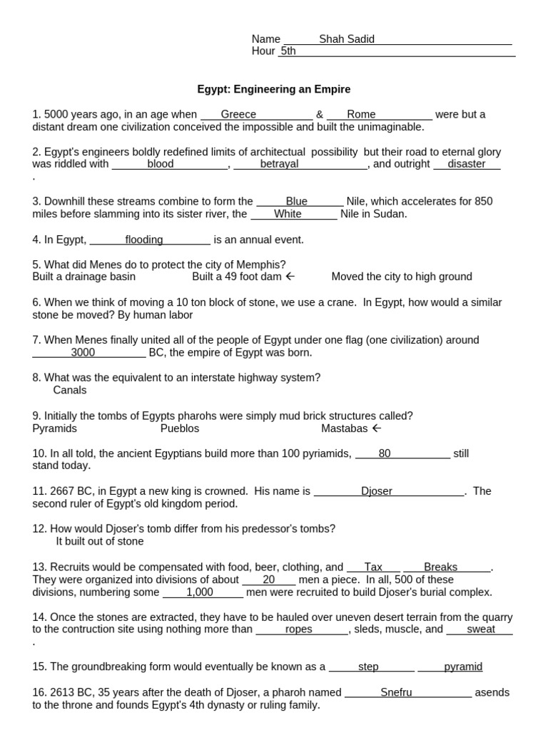 Ancient Egyptian Engineering Marvels | PDF | Ancient Egypt