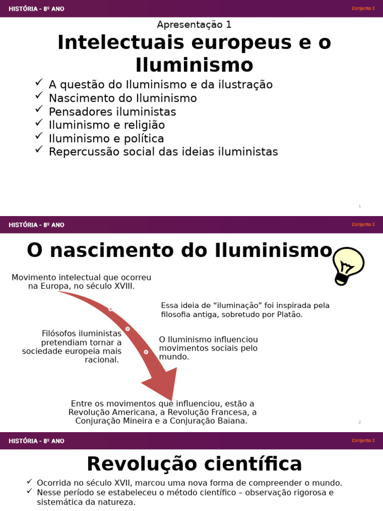 Intelectuais Europeus e o Iluminismo | PDF | Iluminismo | Science