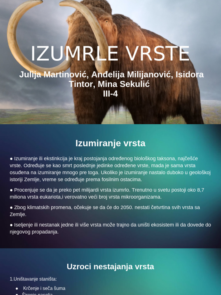 Izumrle Vrste | PDF