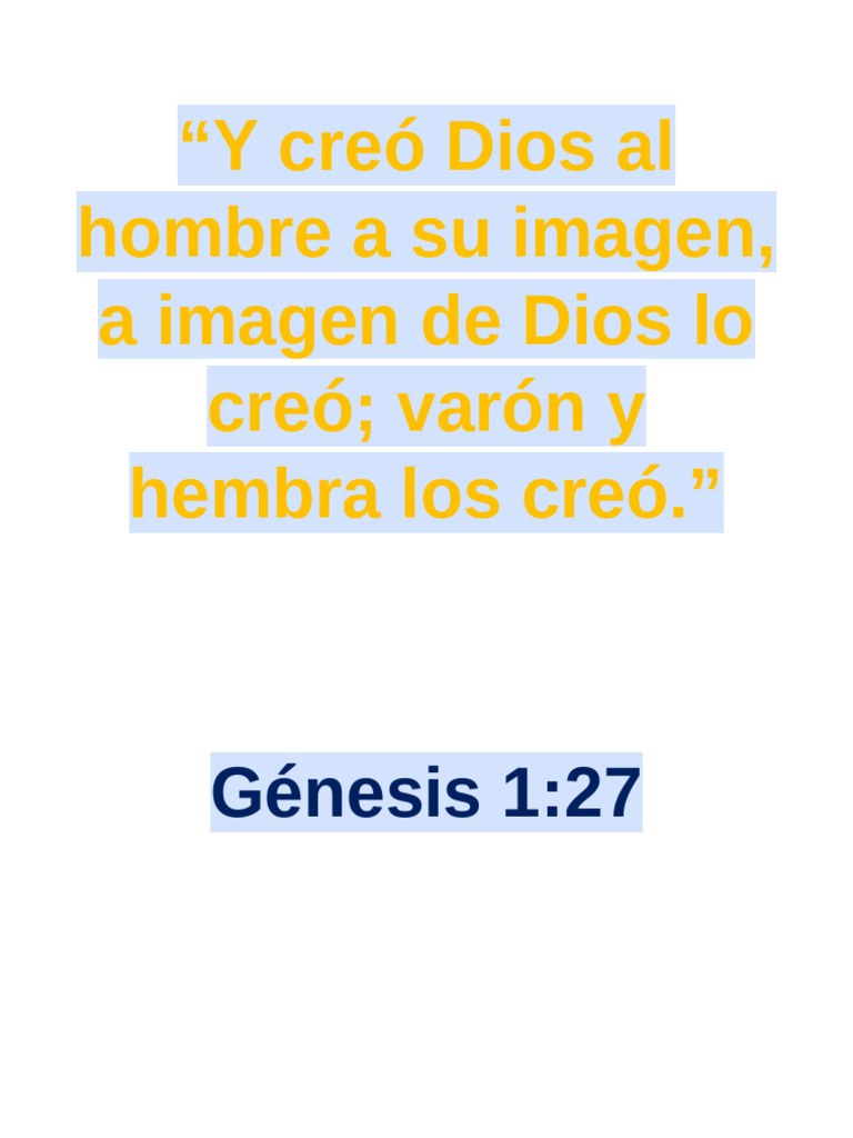 Genesis 1 27 | PDF