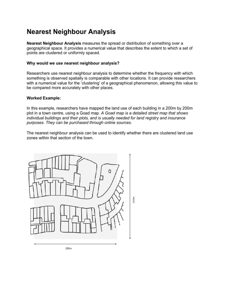Nearest Neighbour Analysis Explained | PDF