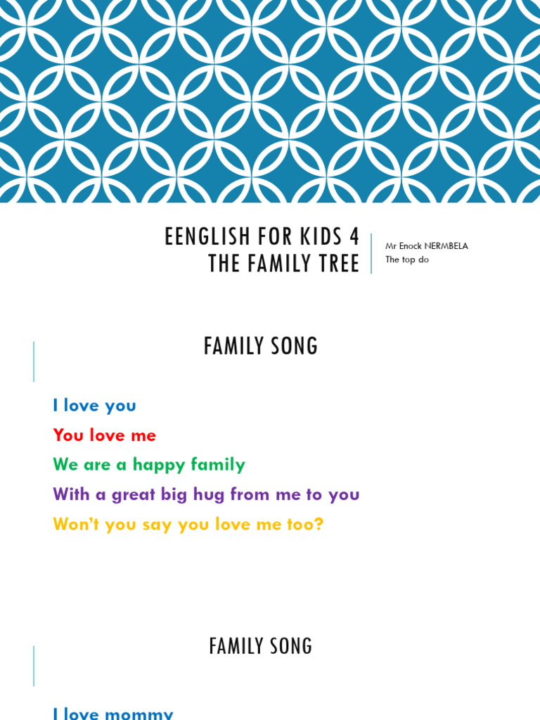 Family Tree Activities for Kids | PDF | Kinship And Descent | Family