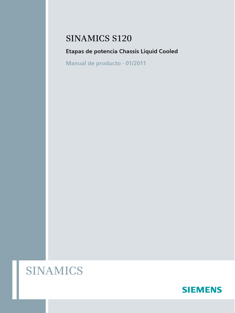 SINAMICS S120 Leistungsteile Chassis Liquid Cooled ESP Es-ES | PDF ...