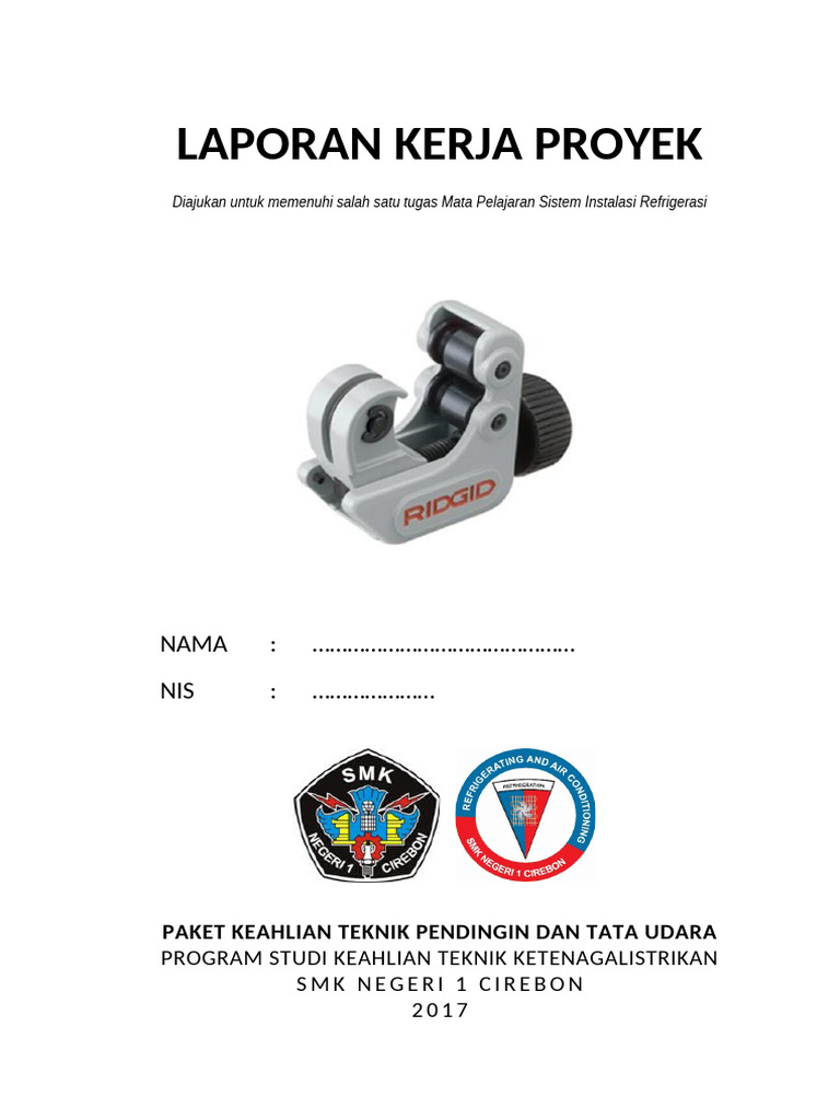 Contoh Laporan Kerja Proyek | PDF