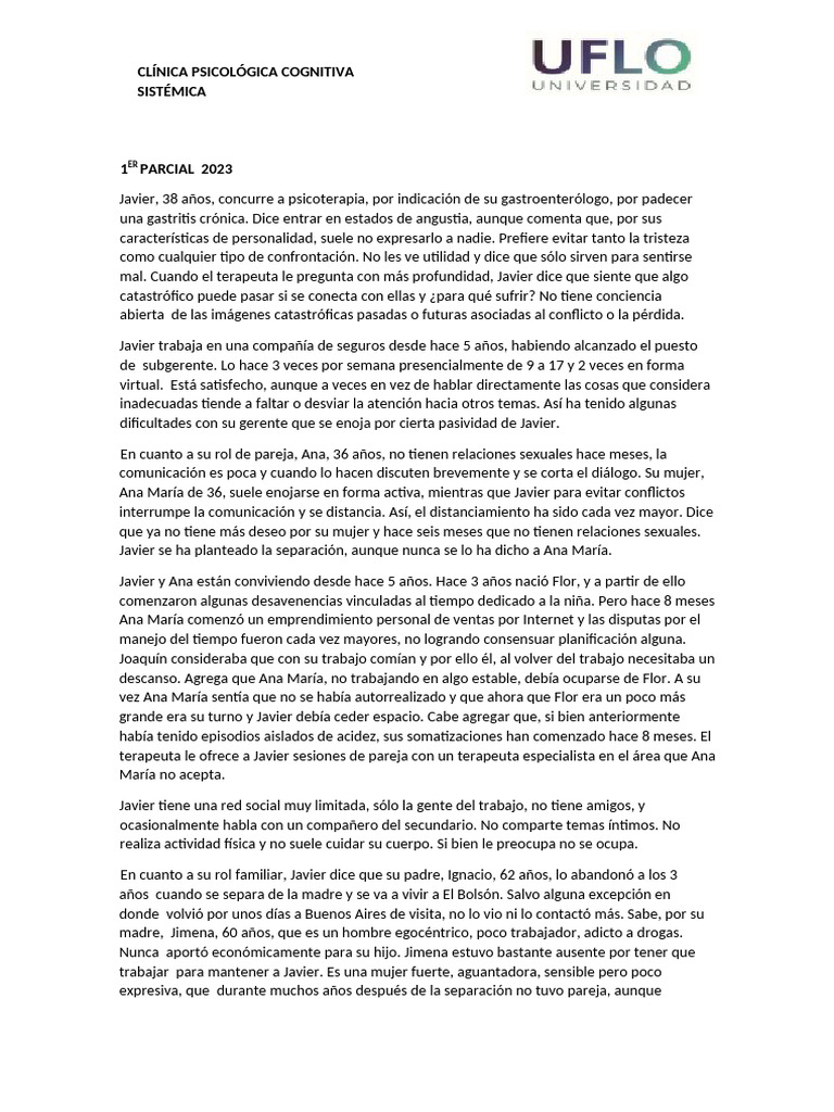 1 parcial cutari 2023 | PDF | Sicología | Ciencias del comportamiento
