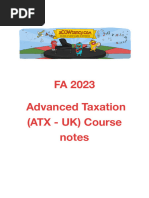 ACCA Taxation Cheat Sheet Overview | PDF | Taxes | Value Added Tax